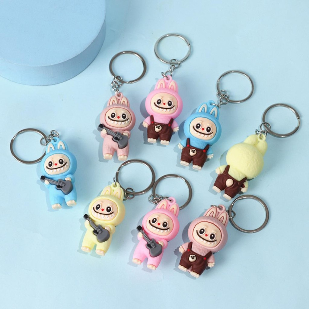 labubu lamb keychain cute cartoon doll car keychain pendant small gift ...