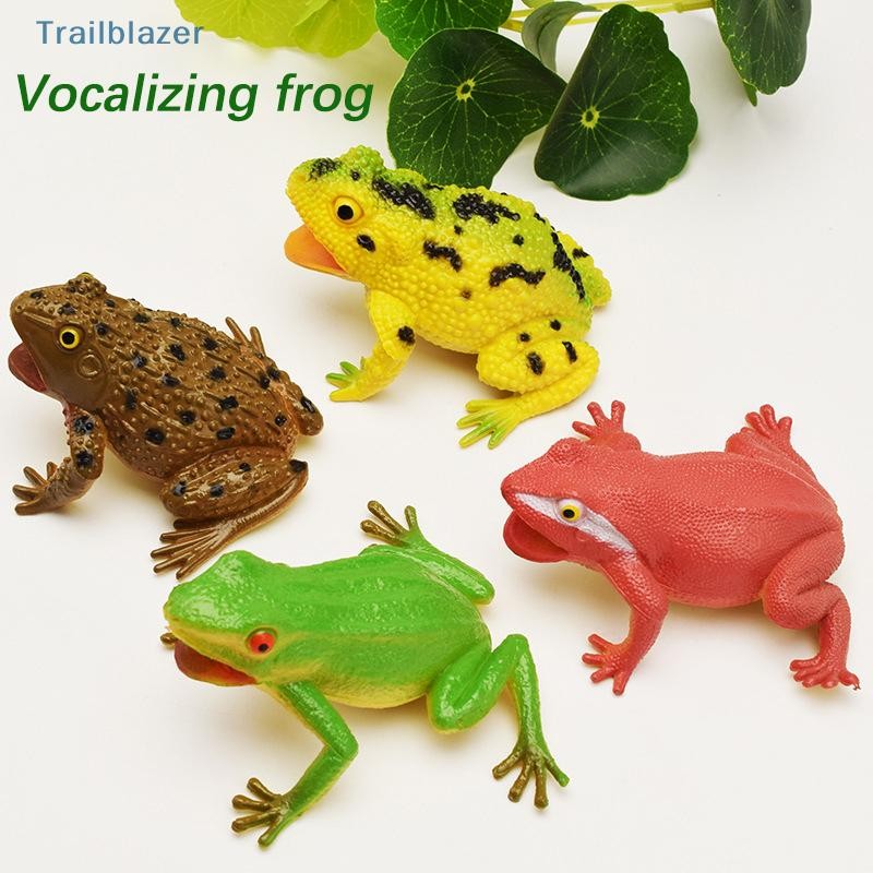 TBPH Toy Simulation Frog Model Animal Toy Toad Tricky Scary Squeeze ...
