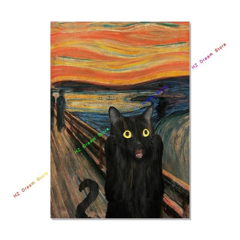 Edvard Munch The Scream Famous Canvas Paintings Abstract Funny Scream ...