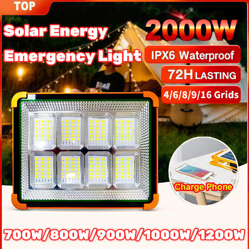 Solar Emergency Light Solar Light Outdoor Waterproof Solar LED Flood ...