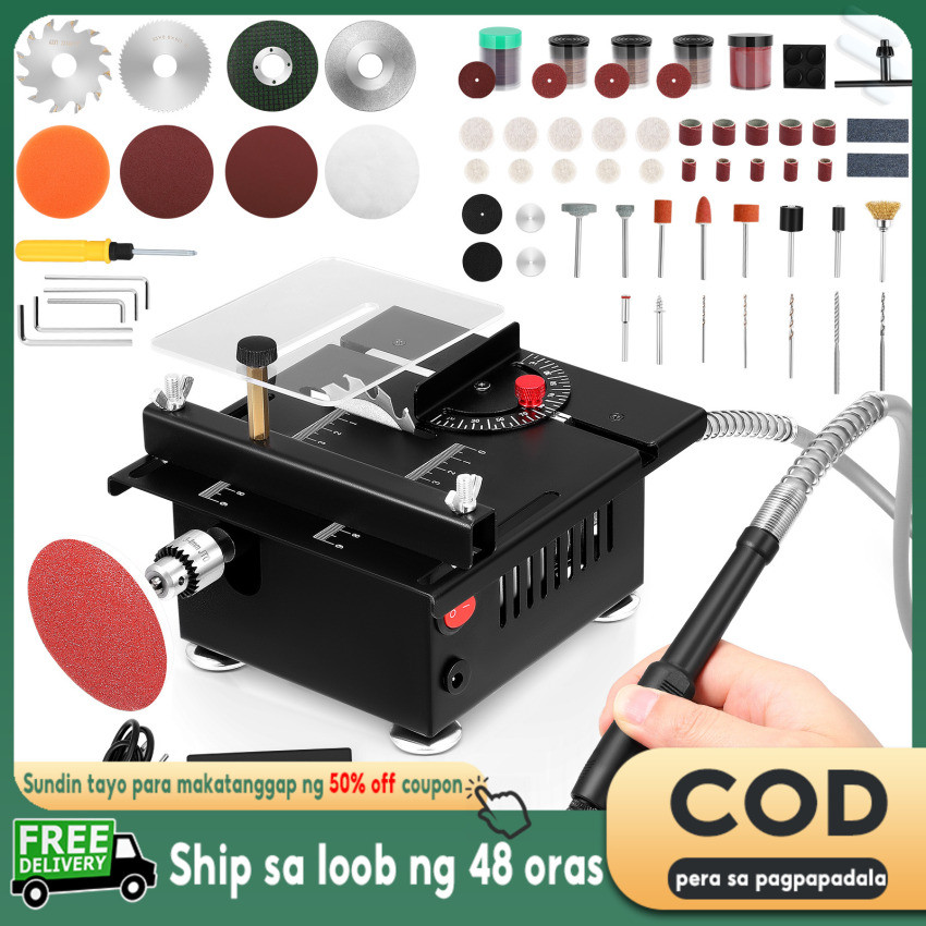 Mini Desktop Small Table Saw diy Woodworking Acrylic pvc Electric Saw ...