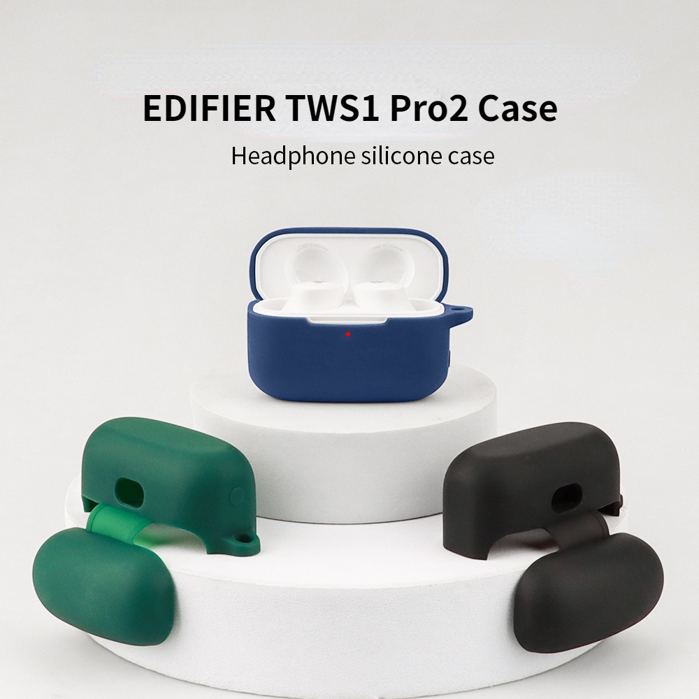 For EDIFIER TWS1 Pro2 Case Pure Color Silicone Soft Case EDIFIER TWS1 ...