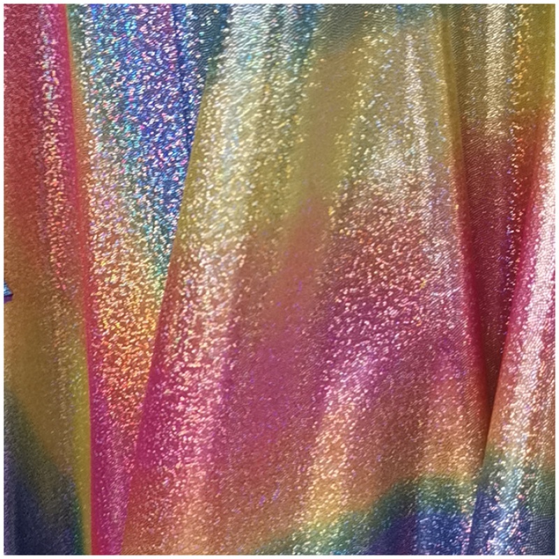 Colorful Stripes Rainbow Gilding Fabric | Shopee Philippines
