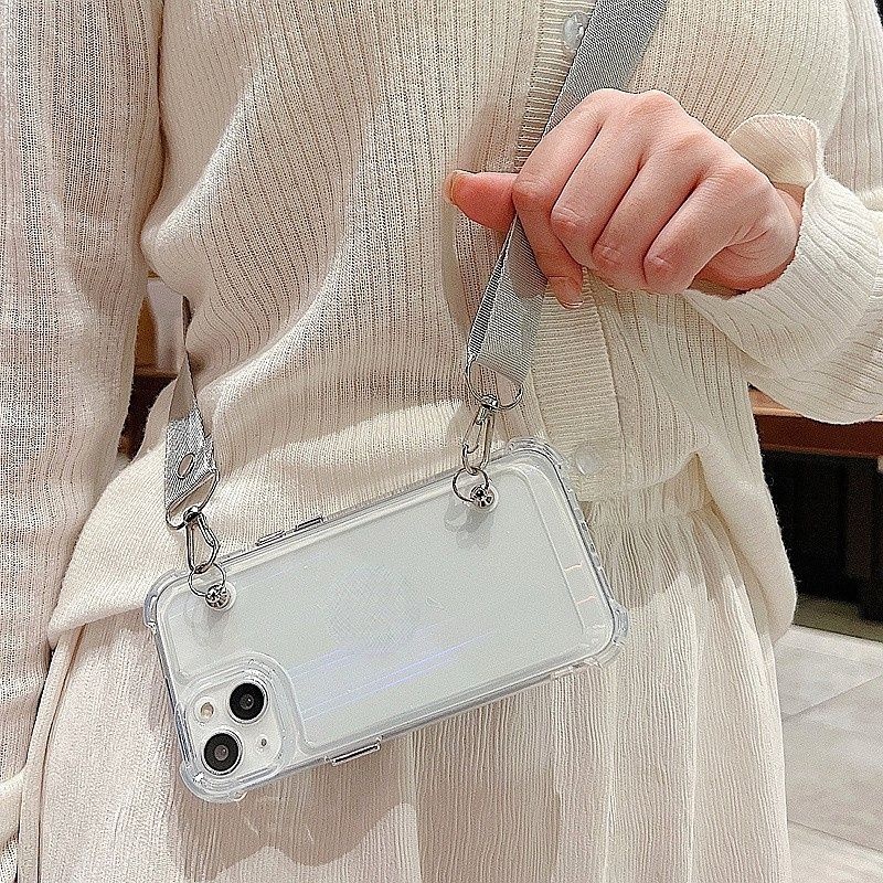Silicone with Shoulder strap Case for IPhone Case15 11 14 13 12 Pro Max ...