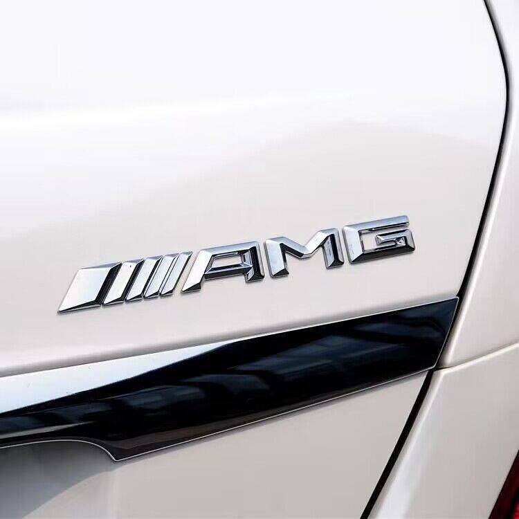 Mercedes-Benz Metal Car Badge Sticker Mercedes Modification AMG Car ...