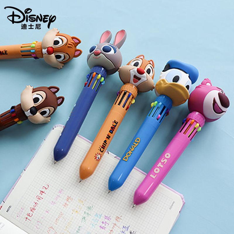 Disney multi-function pen multi-color pen ballpoint pen cartoon cute ...