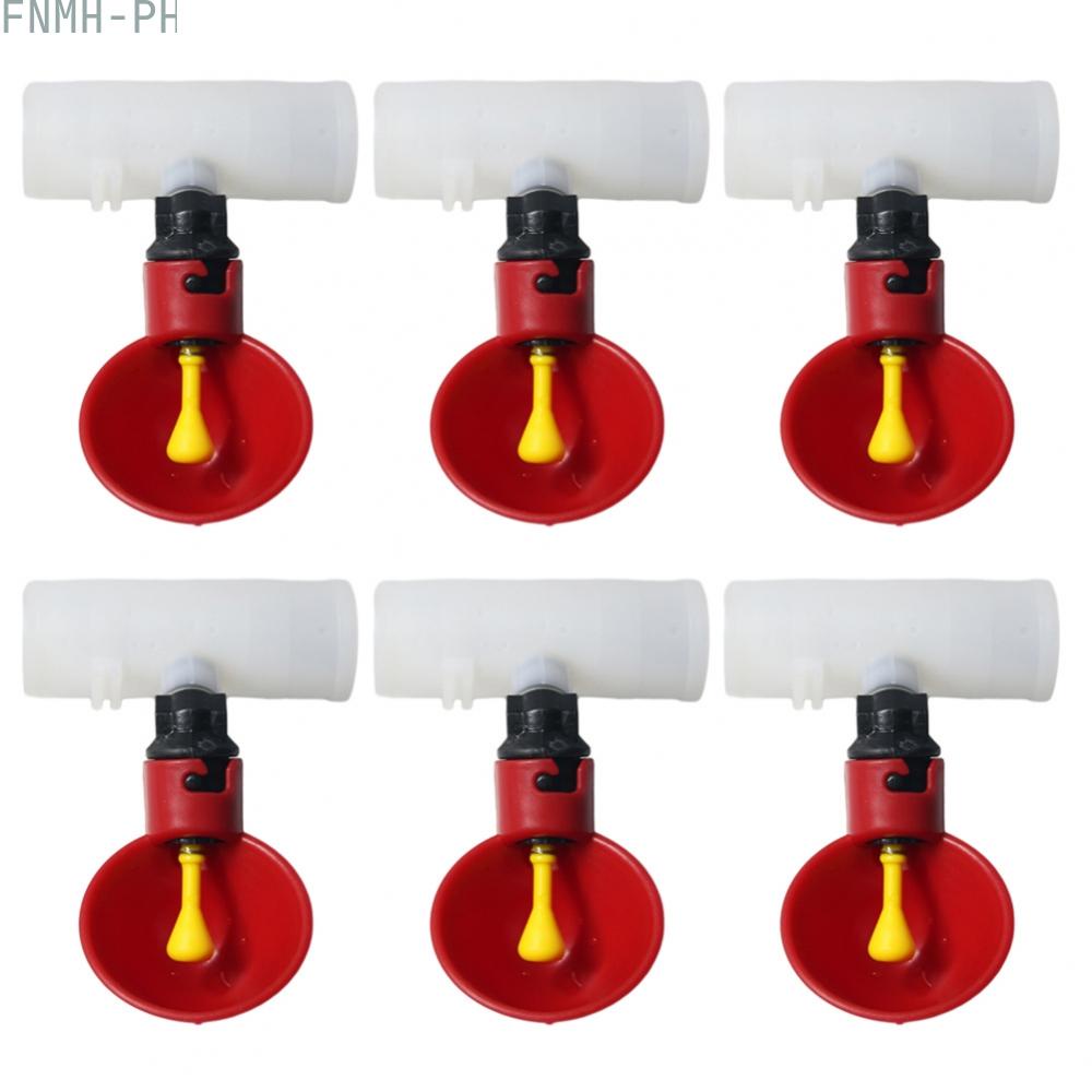 6 Automatic Poultry Waterer Cups with 1/2 inch PVC T Connectors for ...