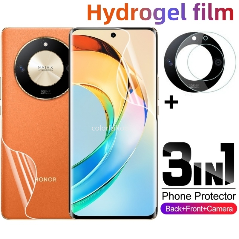 3in1 Front Back Full Cover Protection Hydrogel Film For Huawei Honor ...