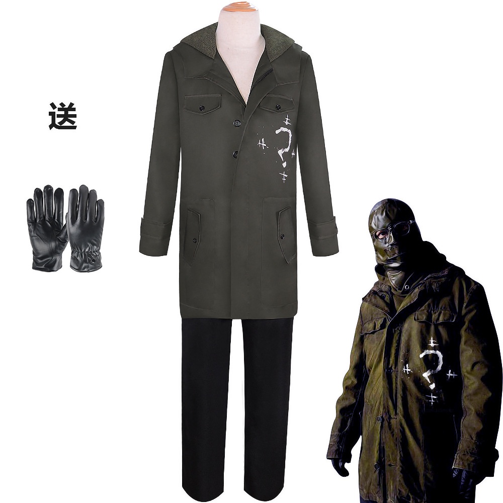 2023 Riddler cos Costume Movie New Batman Ridler Halloween Costume 3 ...