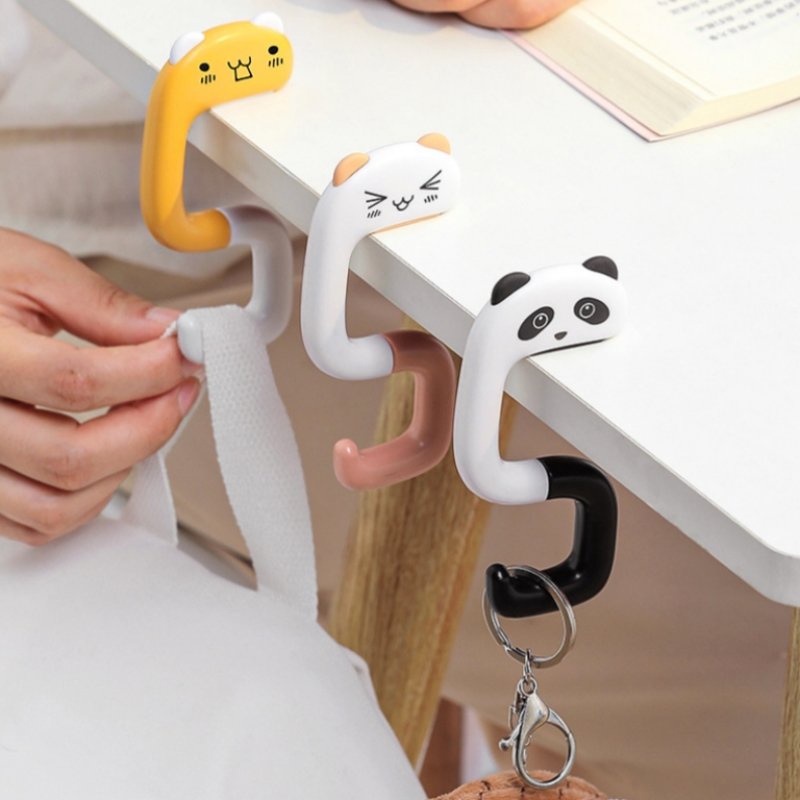 Cartoon Rotating Hook Desk Backpack Hook Student Bag Hook S-Shaped Hook ...