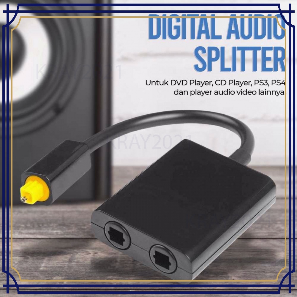 Digital Audio Splitter Optical Toslink SPDIF 2 Way -AV292 | Shopee ...