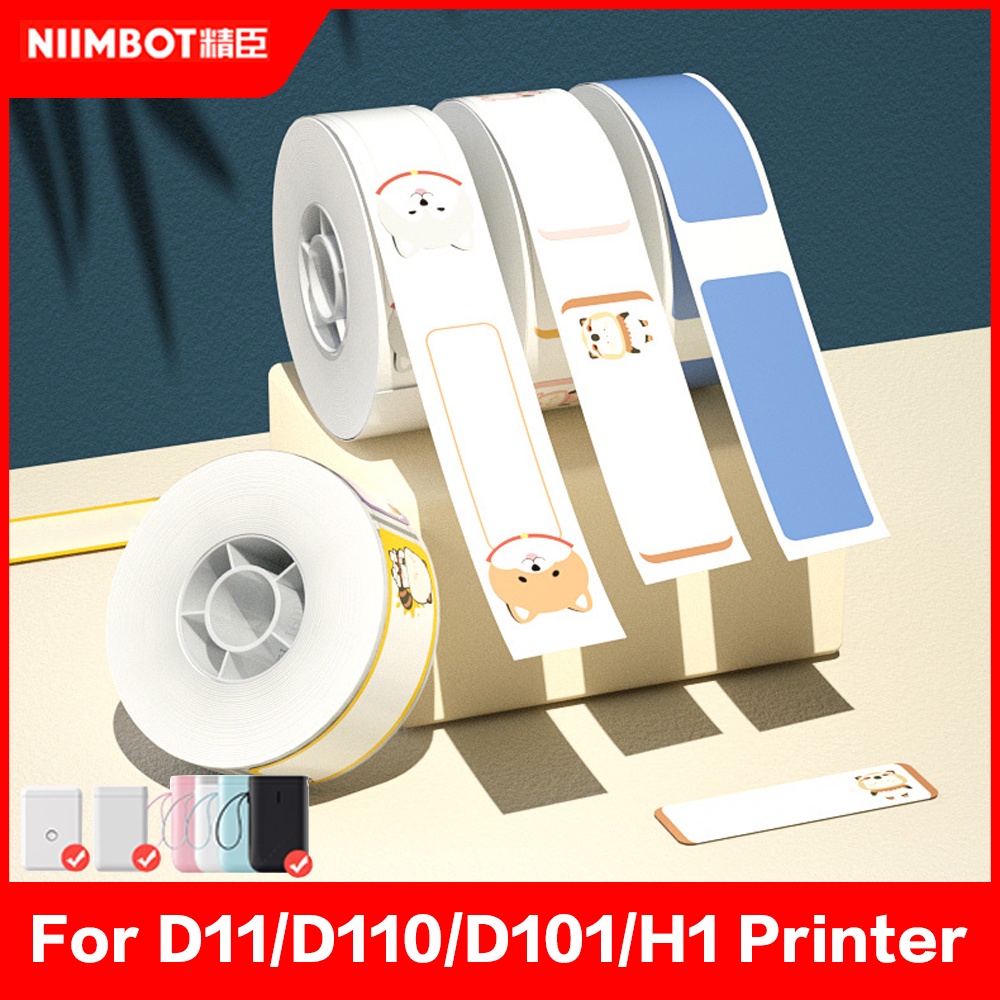 NIIMBOT D11 / D110 Label Sticker Paper Roll Replacement Niimbot Labels Paper for Label Printer ...