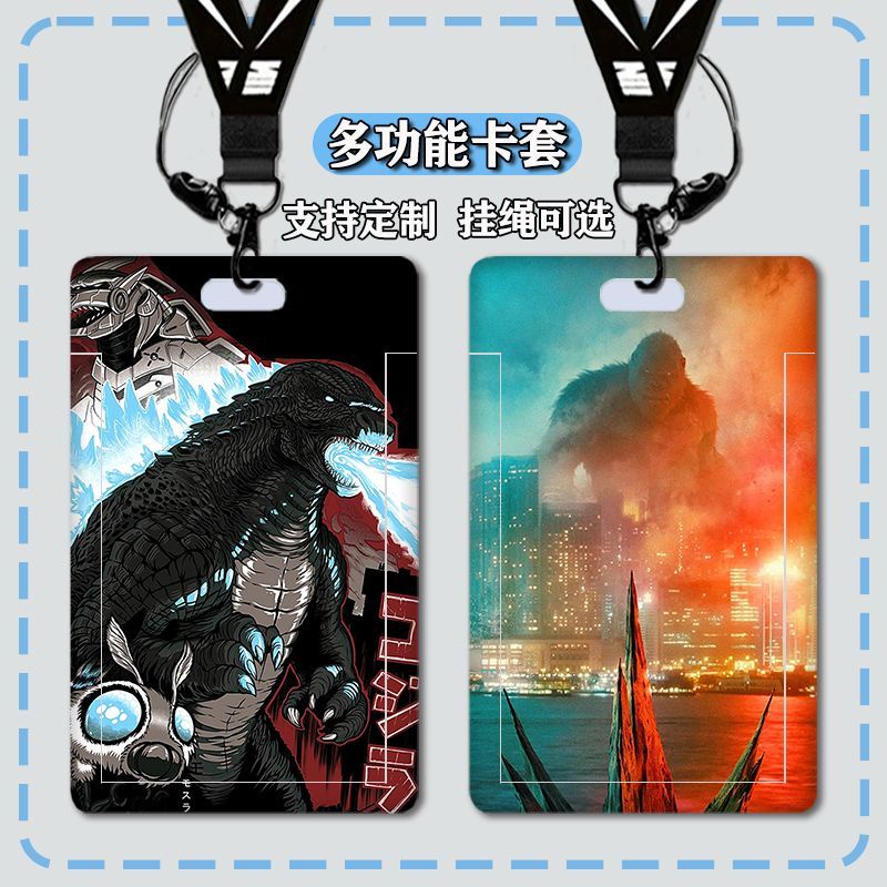 Godzilla vs Kong Card Holder Custom Student ID Personal ID Card Case ...