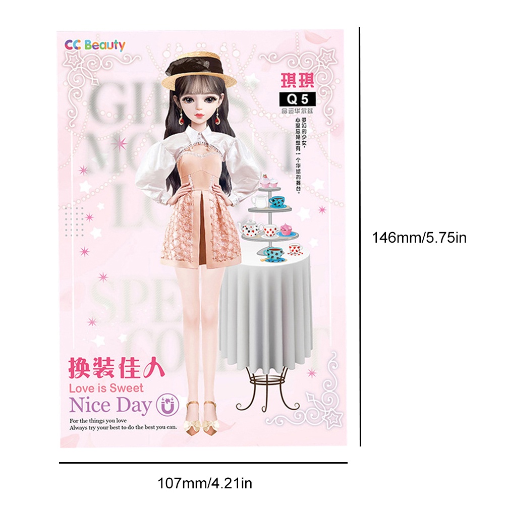 Magnetic Dress Up Set Paper Doll Dress Set Preschool Learning Toys ...