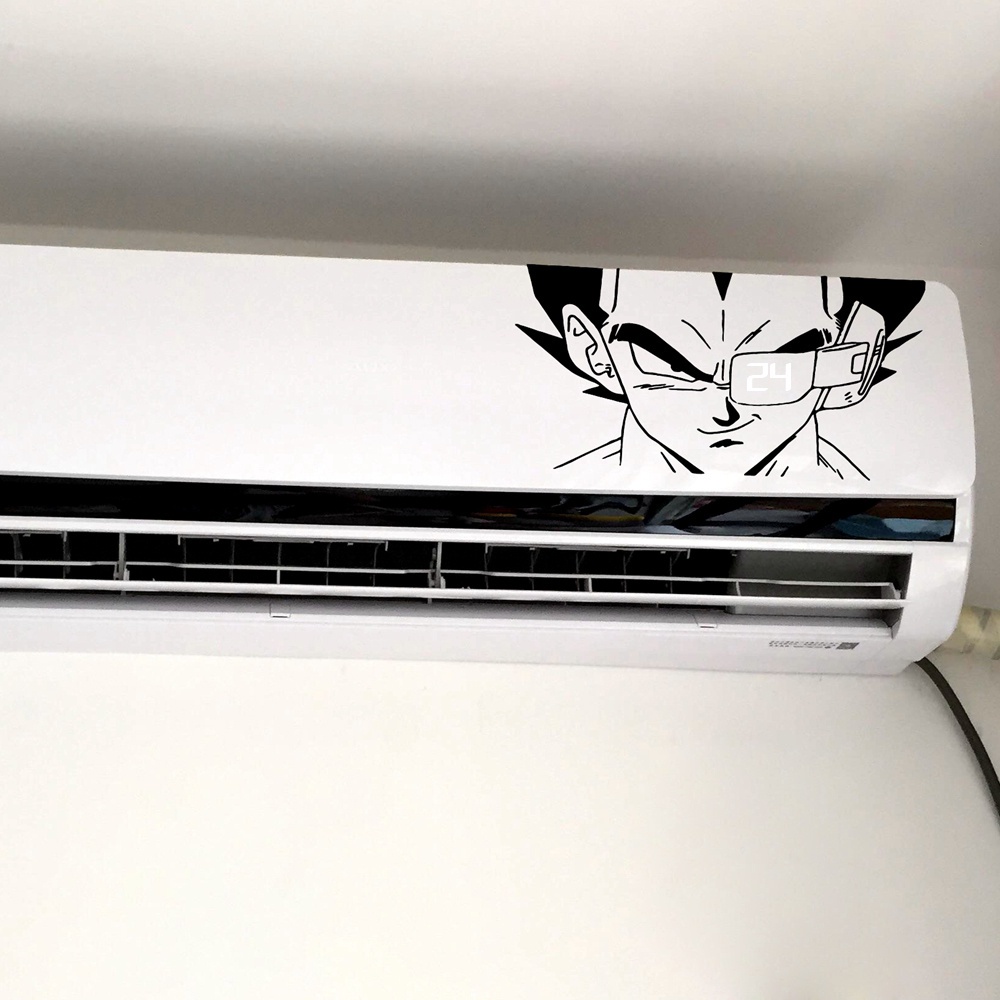 Amerteer Cartoon Vegeta Dragon Ball Decal Indoor Air Conditioner Self ...