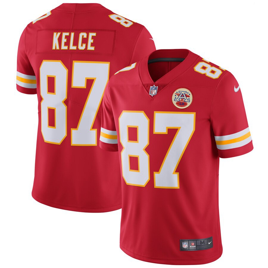 T-shirt men's 2023NFL Kansas City Chief Travis Kells red limited ...