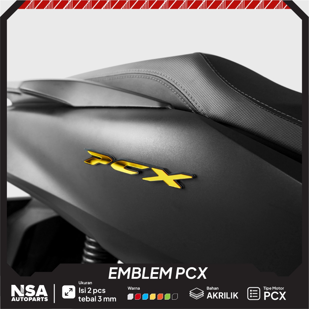 Pcx EMBLEM PCX LOGO 3D PCX Motorcycle EMBLEM PCX Accessories Not ...