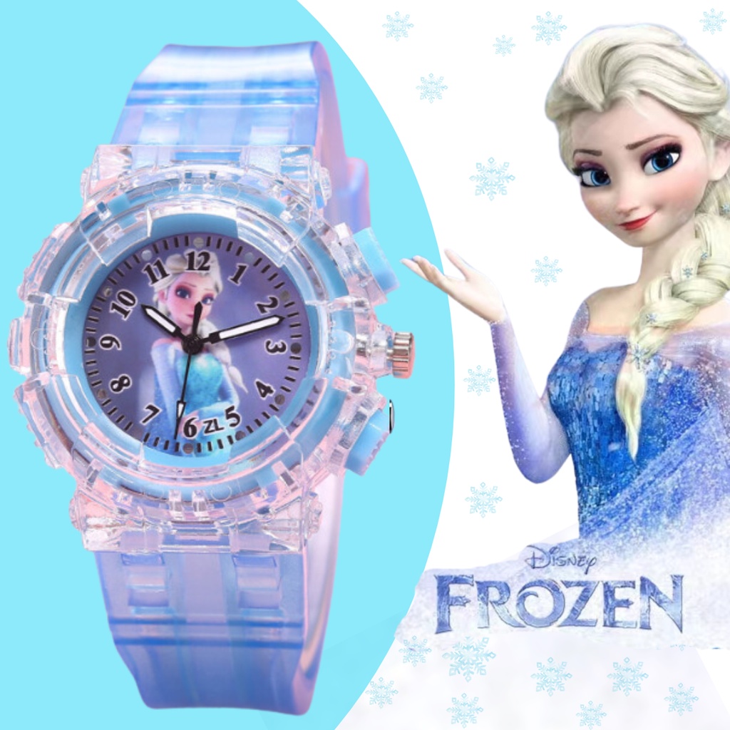 Frozen Elsa Anna Pattern Kids Watches for Boys Girls Students Colorful ...