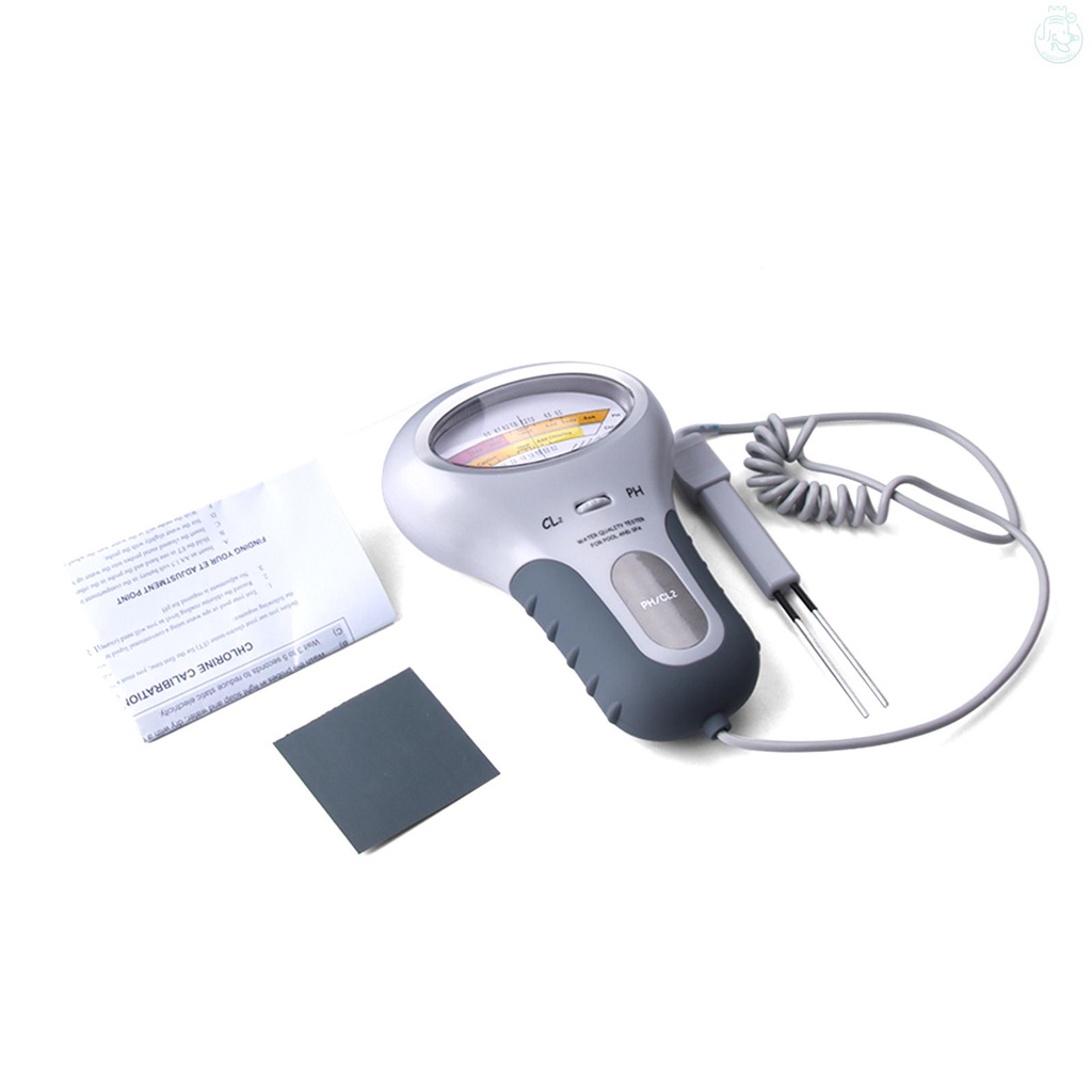 PC102 Portable Water Quality Residual Chlorine Tester Digital 2 in 1 PH ...
