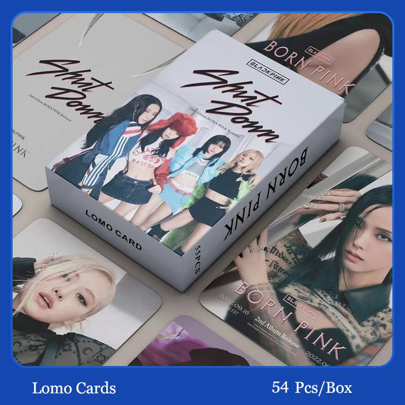 55Pcs/Box Black-Pink Photocards ROSE Album LOMO Card Postcard | Shopee ...