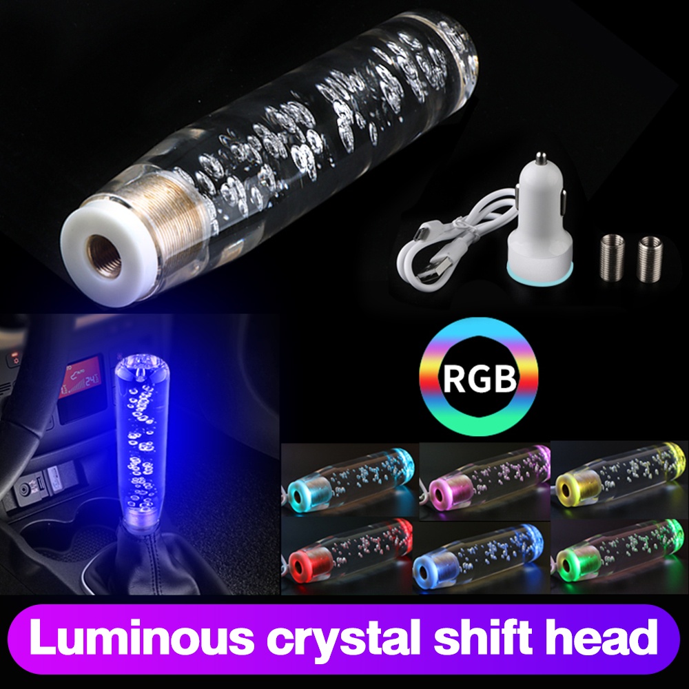 Car Gear Shift Knob Handle Extender With USB Charger Universal Manual ...