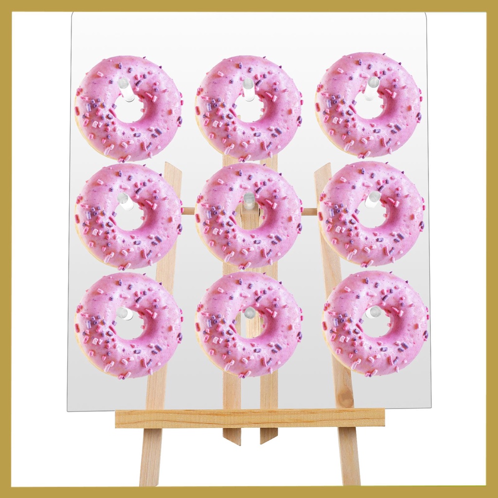 Square Donut Wall Display Stand Clear Acrylic Doughnut Bagel Holder ...