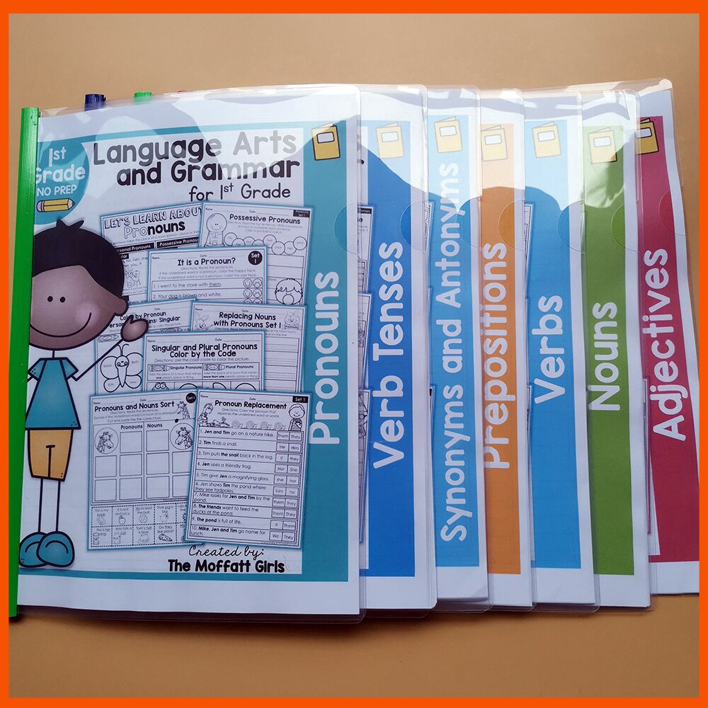 1st Grade English Language Arts and Grammar Reading Writing Practice ...