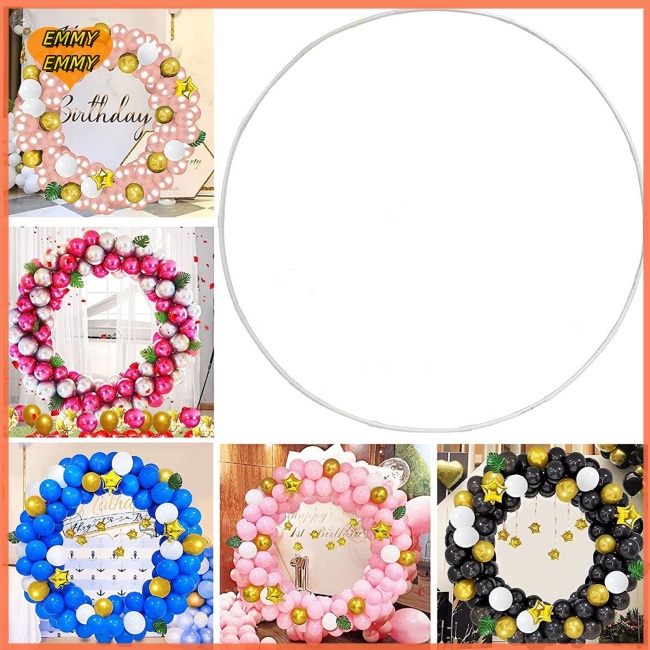 emmy Round Backdrop Stand Circle Balloon Arch Frame Backdrop Decoration ...
