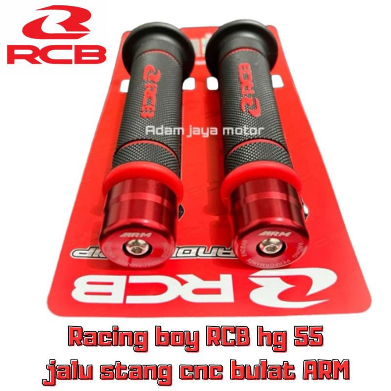 Original RCB HG55 RACING BOY HANDGRIP + FULL CNC ROUND ARM HANDLEBAR ...