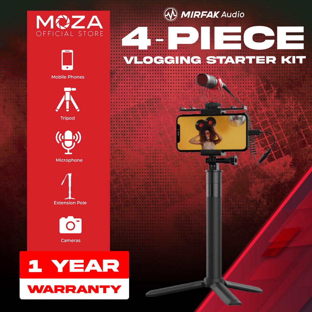 Mirfak 4-Piece Vlogging Starter Kit | Shopee Philippines