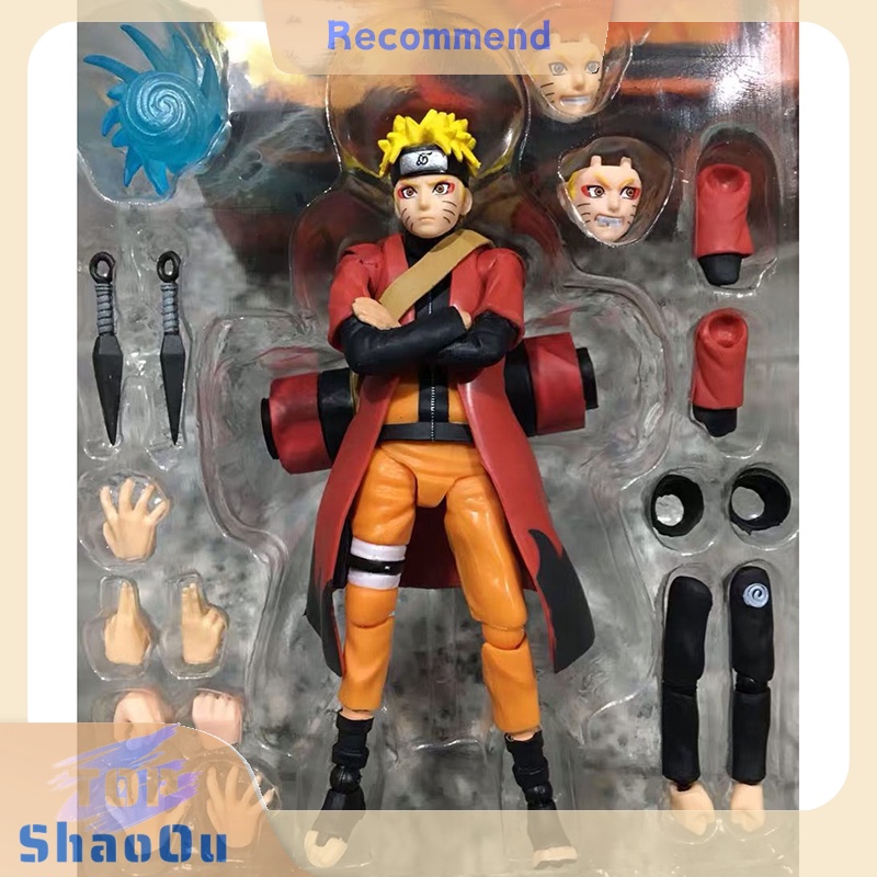 ShaOu Anime Uzumaki Naruto Action Figure Face Change Figurine Movable ...