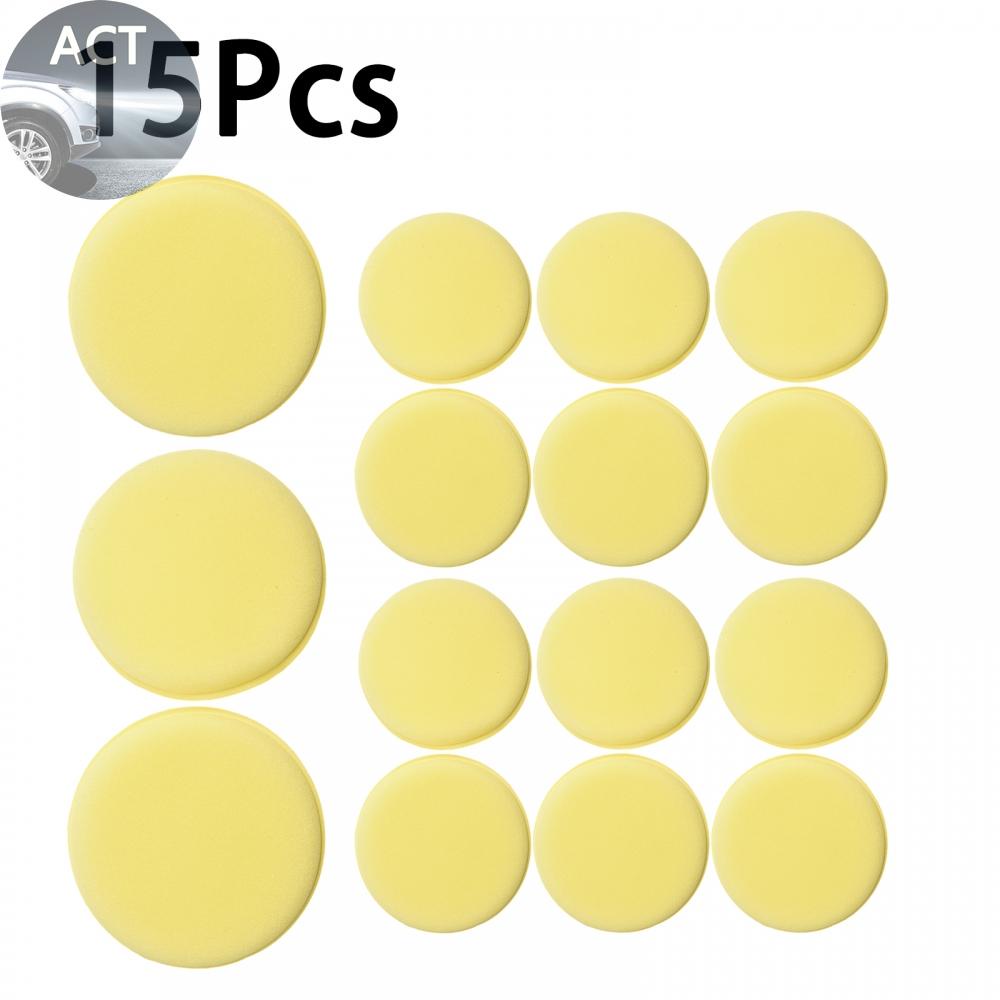Sponge 10CM 15pcs/Set Accessories Cleaning Detailing Pads Polish Round ...