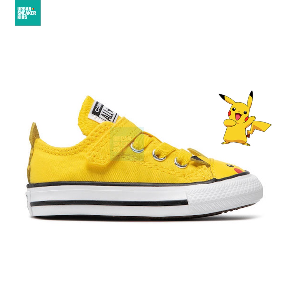 Pokemon X Converse Chuck Taylor All Star Easy-On Low 'Pikachu' Children ...