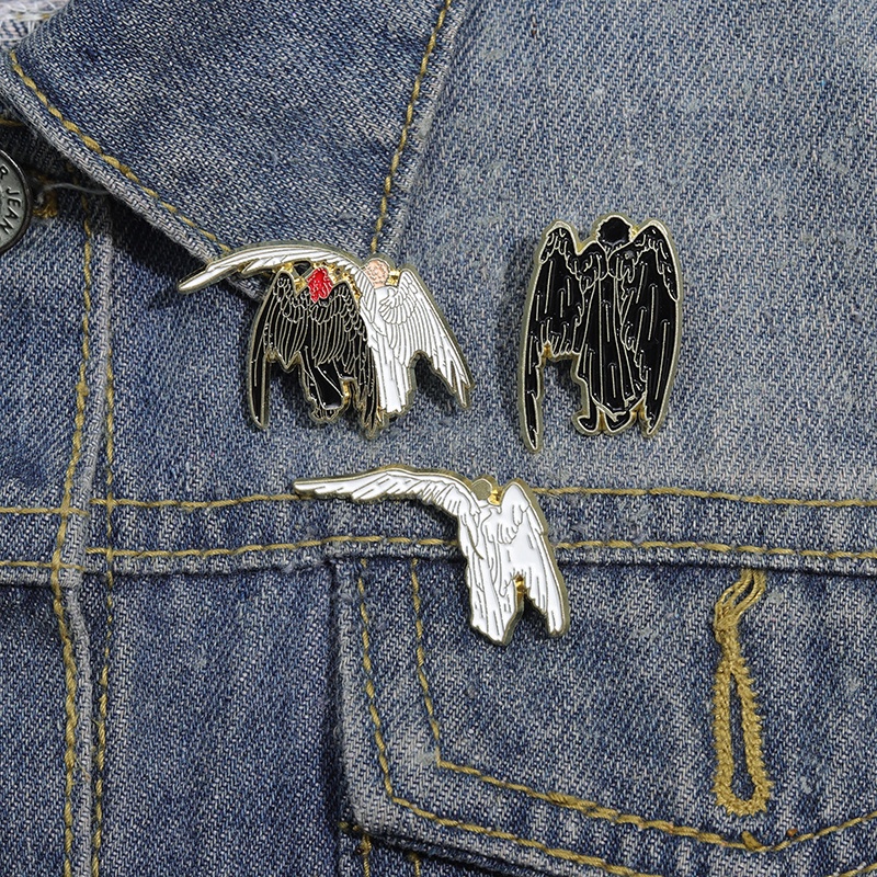 Angels and Demons Hair Salon Brooch Greek Mythology Fallen Angel Satan ...