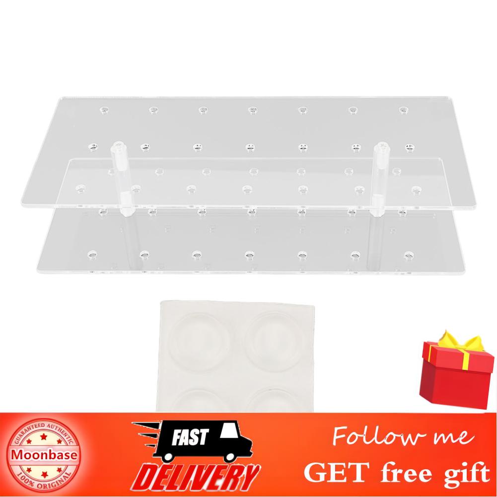 Moonbase Cakepops Display Stand Cake 21 Holes Clear Acrylic Lollipop ...