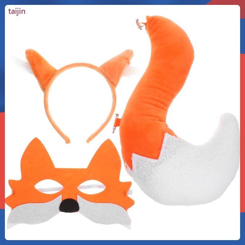 Cosplay Costumes Outfit Tail Decor Fox Mask Decorative Tails Animal ...