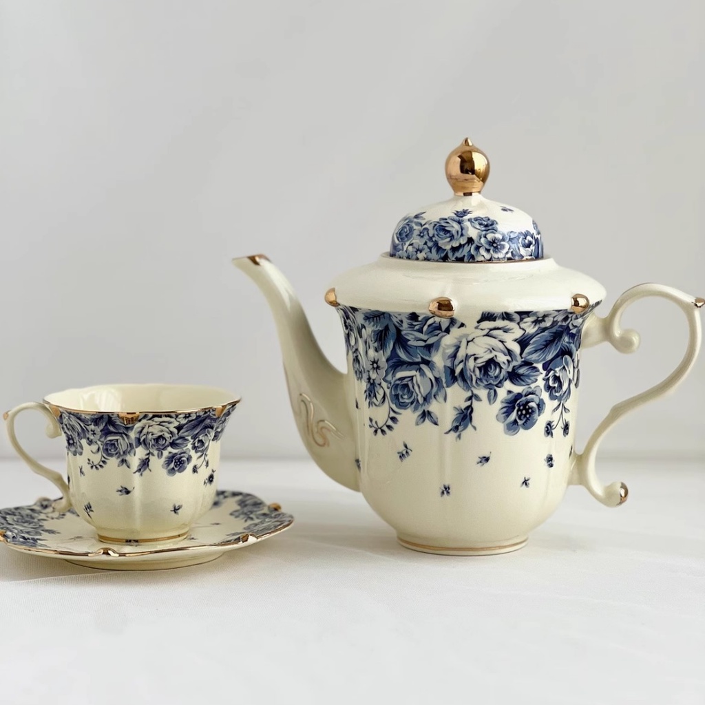 Palace Style Coffee Cup Set Baroque Retro Gilded Ceramic Cup/Saucer/Tea ...