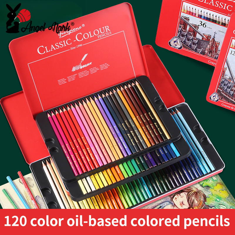Angel Mark 12/24/36/48/72/120 Colors Colored Pencil Set High-End ...