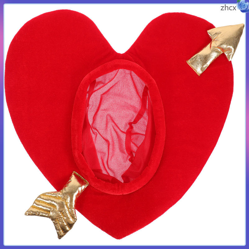 Wide Brim Hat Men Women Cupid Hats Couple Photo Props Love Heart ...