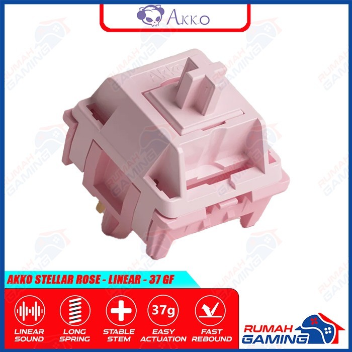 AKKO STELLAR ROSE - 5 pin - 37g - Pcb Mount - Linear - Switch - By HMX ...