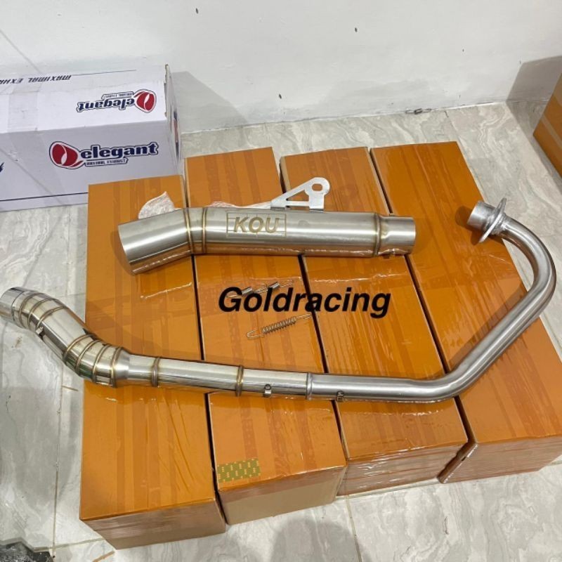 Kou mahachai conical exhaust pipe for tmx 125 155 tmx 150 raider 150 ...