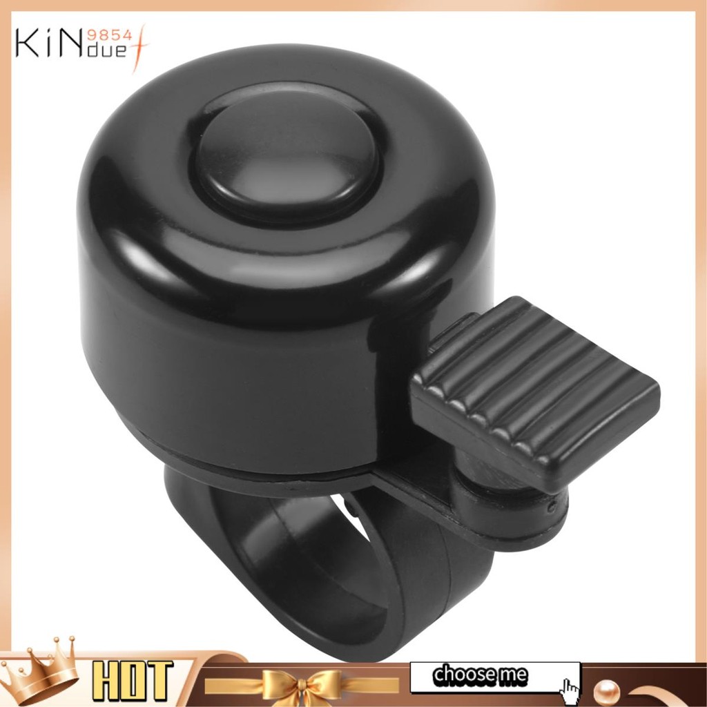 【kindue9854f】Bicycle Bell for Safety Cycling Metal Ring Black Bike Bell Horn Sound Alarm Bicycle ...