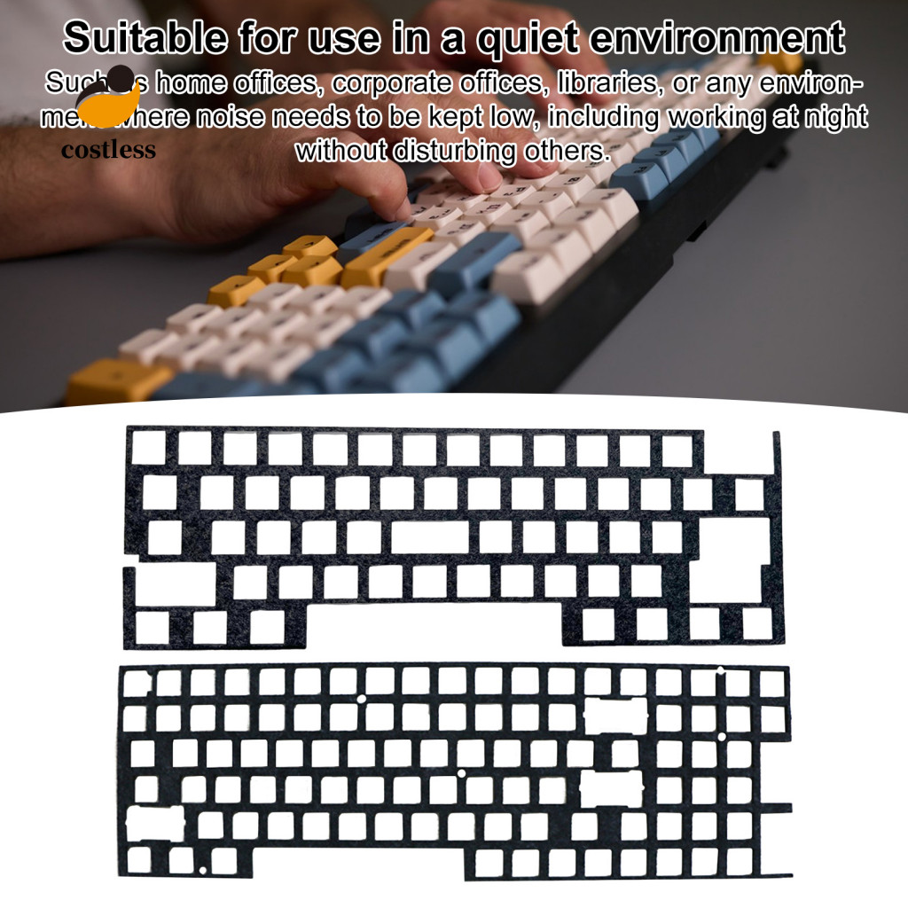 costless Soft Foam for Quiet Typing Cotton Foam Keyboard Sound Dampener ...