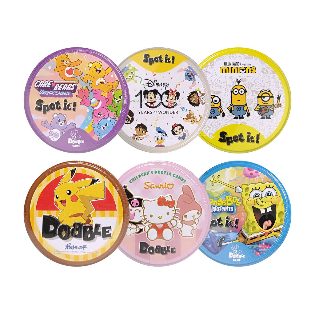 Game Card Dobble Toy Matching Metal Box Variant Portrait Iron ...
