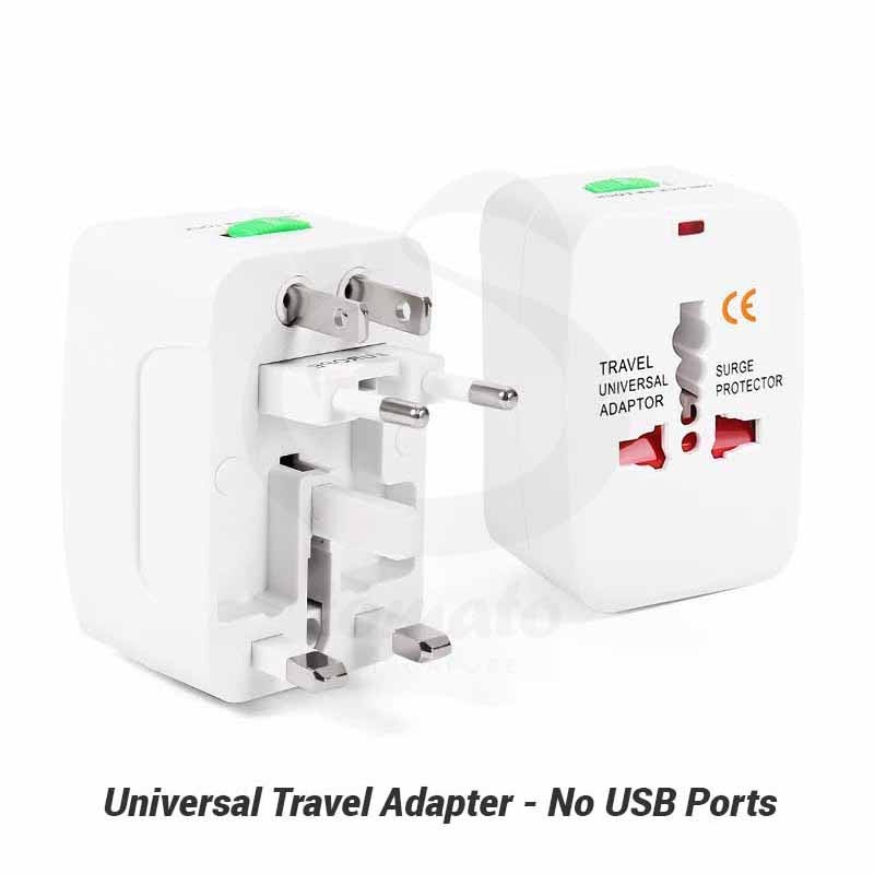 Universal Compact Travel Adapter Wall Plug with USB PD ports | Shopee ...