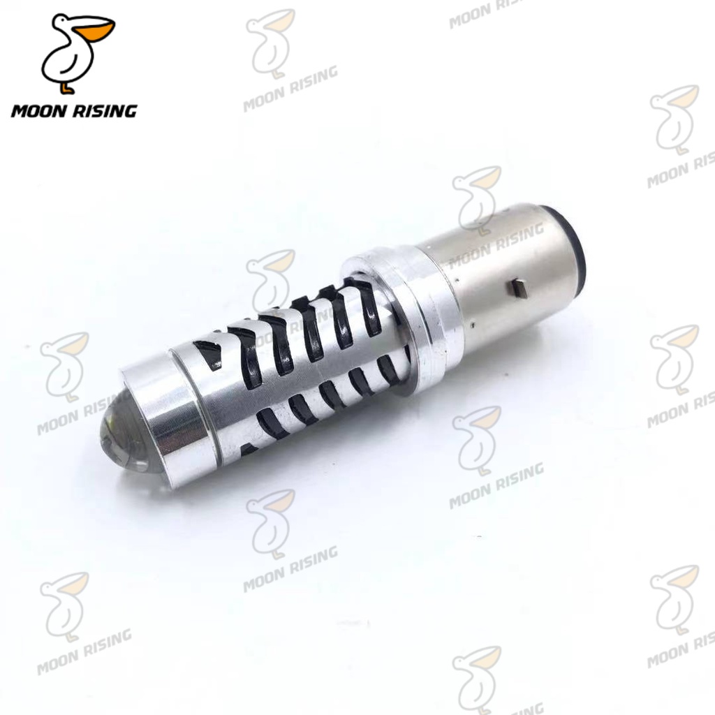 MINI DRIVING LIGHT KILLER BULB MOTORCYCLE HEADLIGHT WITH BLUE PARK LIGHT T19 H4 B35 WAVES DESIGN ...
