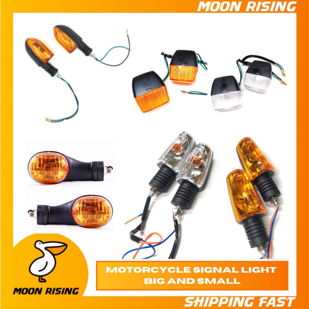 MOTORCYCLE SIGNAL LIGHT BIG AND SMALL FOR XRM/ TMX/ BAJAJ/ CT100/ RUSI ...