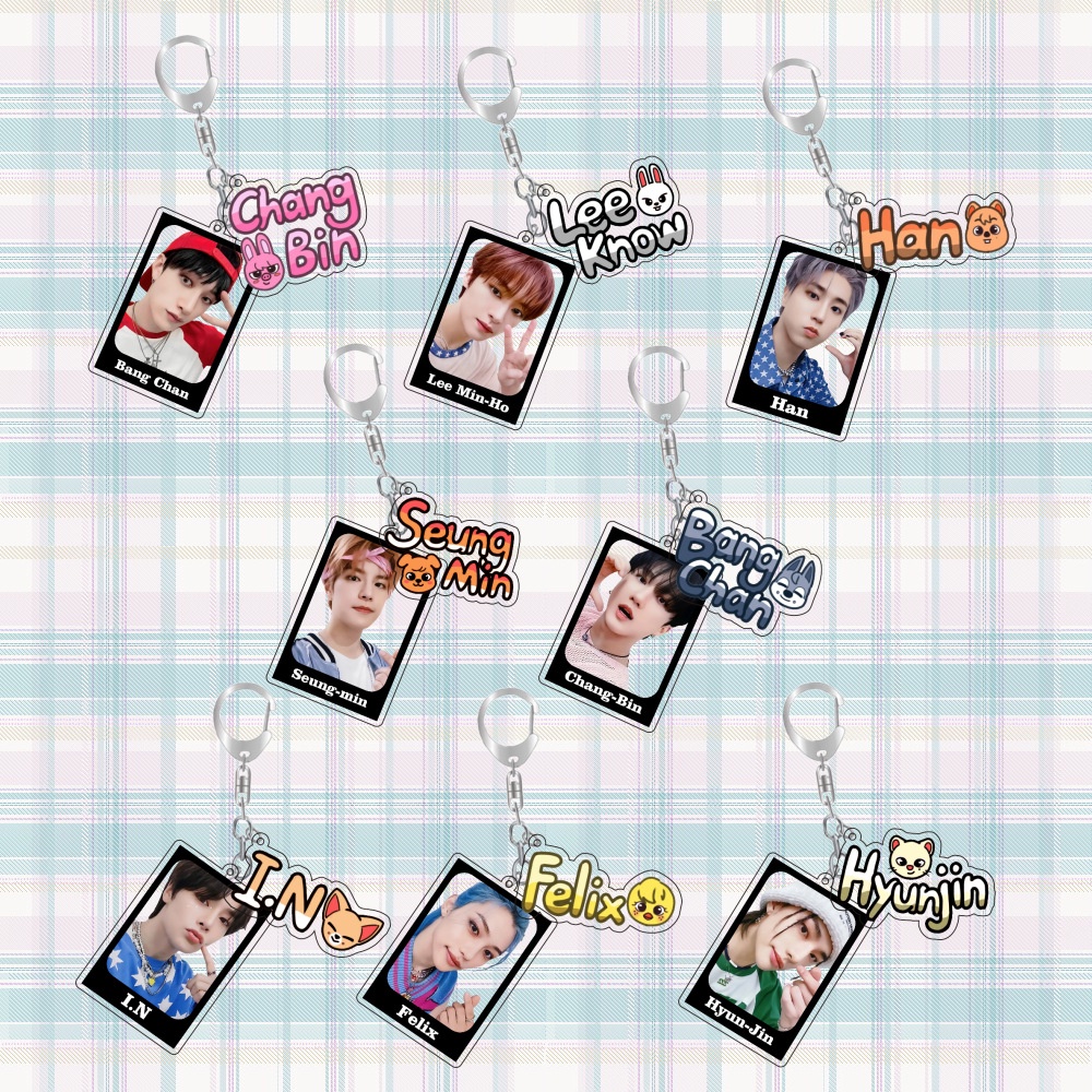 Kpop StrayKids Skz Felix Han Bang Chan Style Keychain Bag Pendant ...