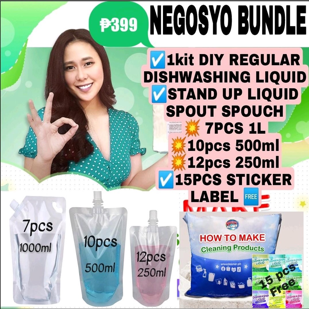 DIY DISHWASHING LIQUID KIT(NEGOSYO BUNDLE) | Shopee Philippines