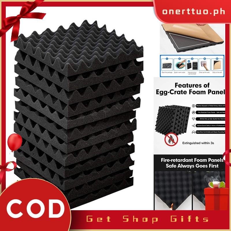 COD 12 Pack Self-Adhesive Sound Proof Foam Panels, High Density ...